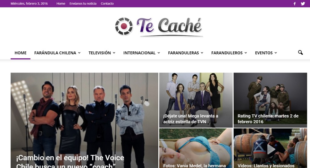 Nueva versión de Te Caché - Tecache.cl