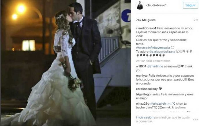 El romántico mensaje de Claudio Bravo a su esposa Carla Pardo - Tecache.cl