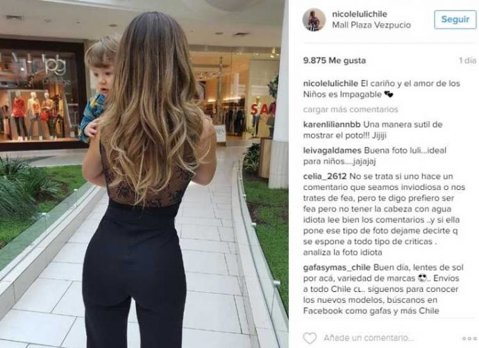 Foto de Luli dividió a sus seguidores - Tecache.cl
