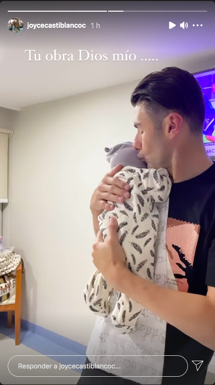 Con tierna fotografía, Joyce Castiblanco dio la bienvenida a su hijo ...
