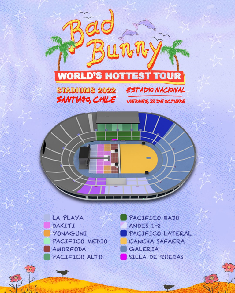Estos son los precios y las ubicaciones para el concierto de Bad Bunny ...