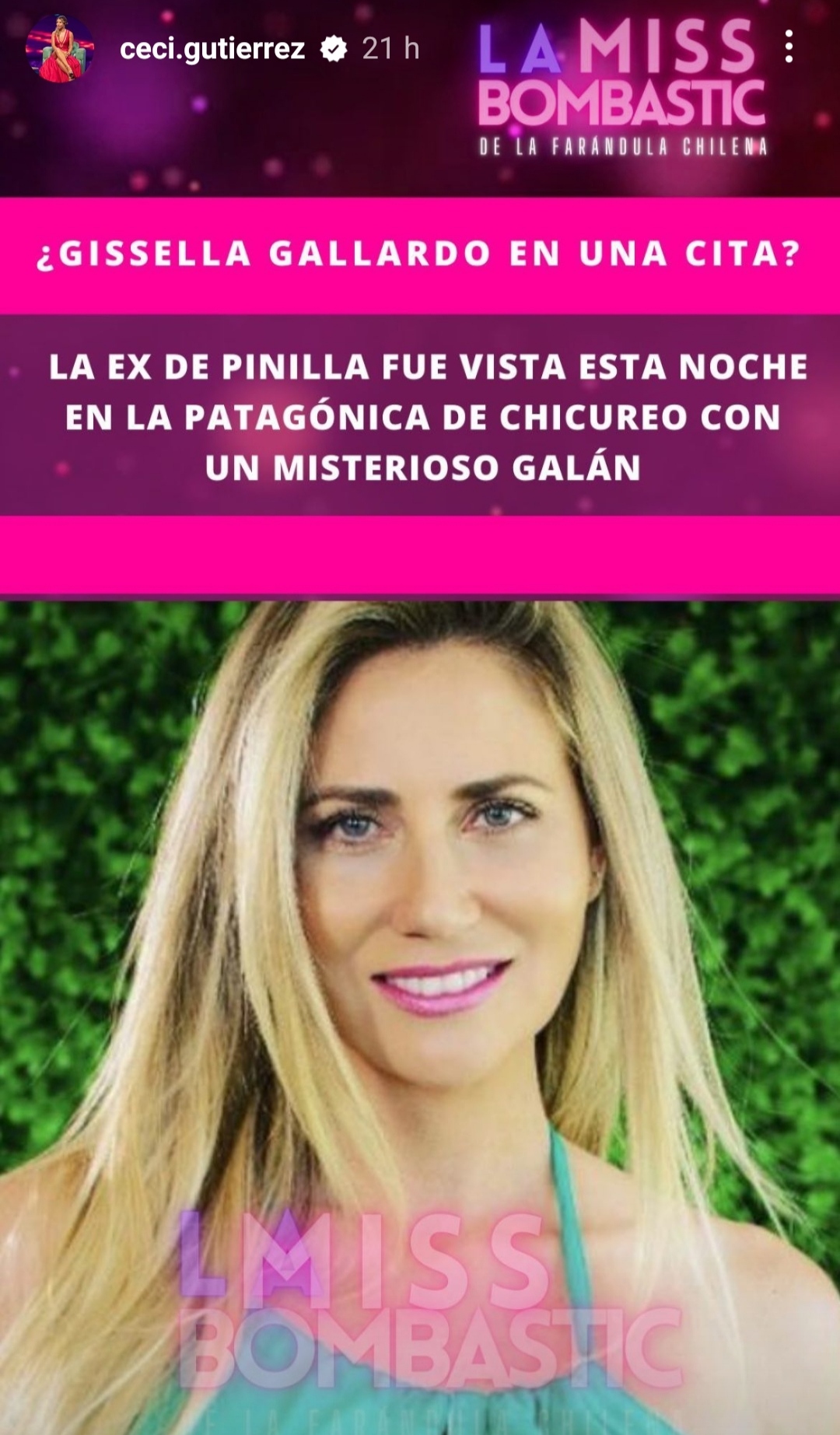 ¿Olvidó a Pinilla? Gissella Gallardo se fue de cita con misterioso ...