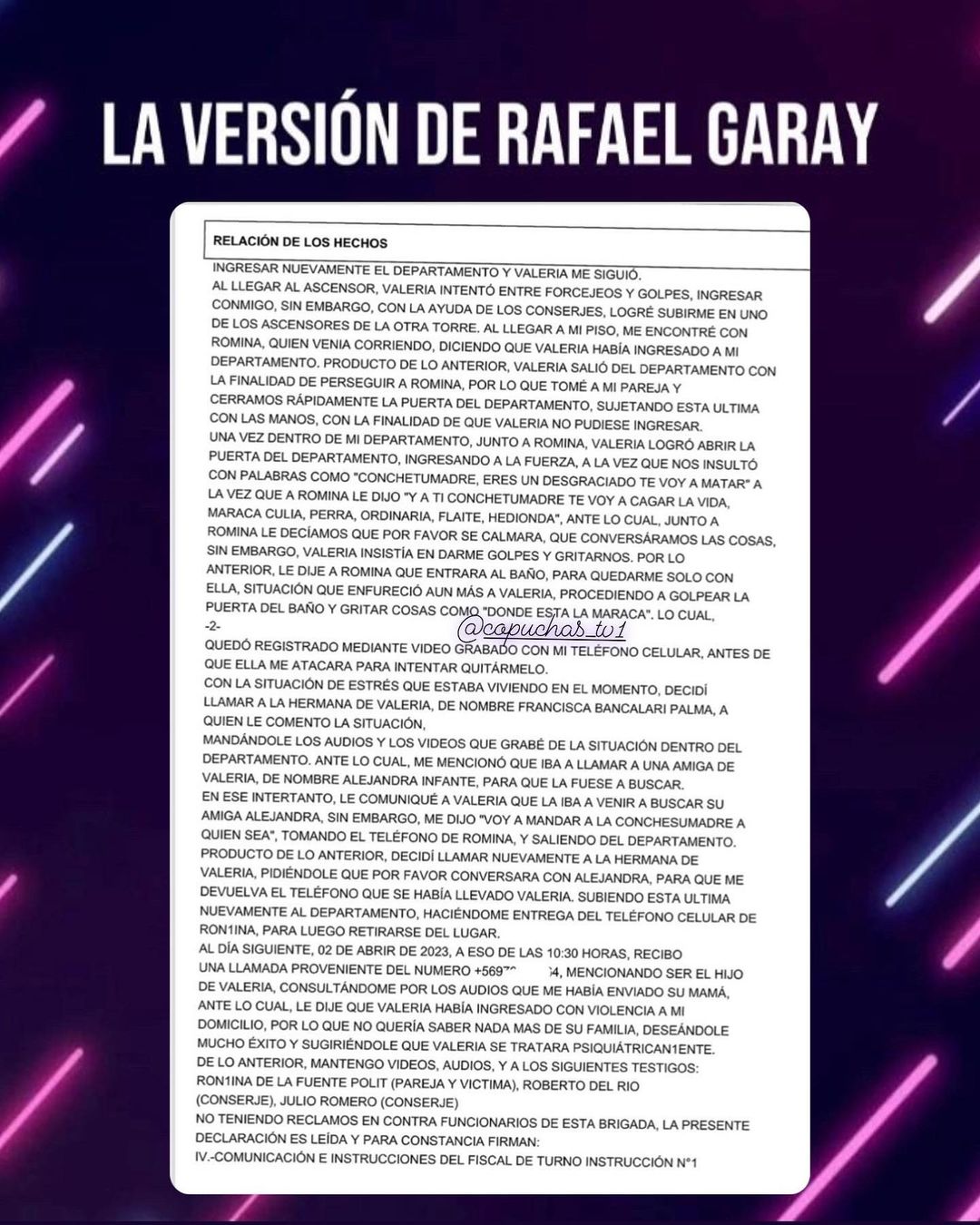 Nuevamente en la polémica: Rafael Garay habría golpeado a su amante ...
