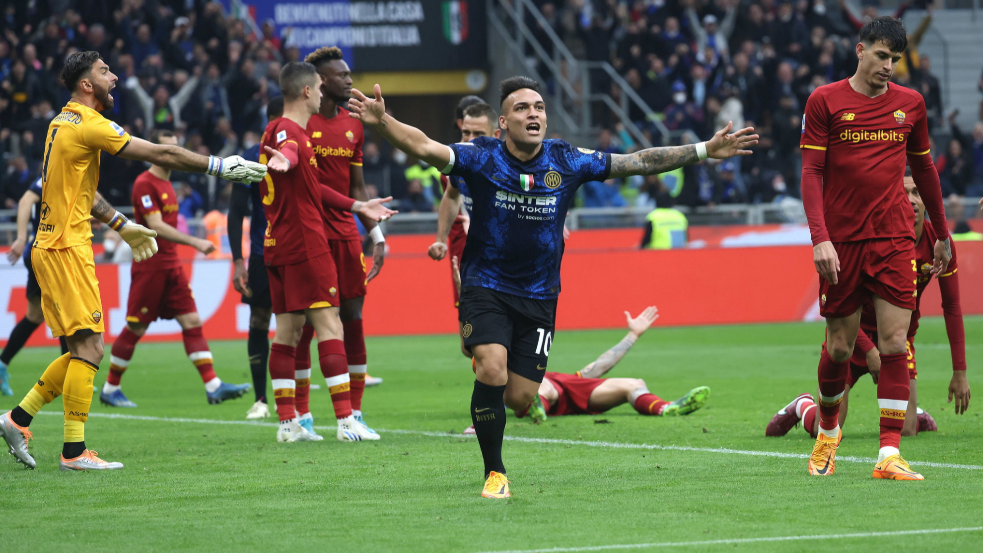 Inter venció con a AS Roma y metió presión en la lucha por el Scudetto ...