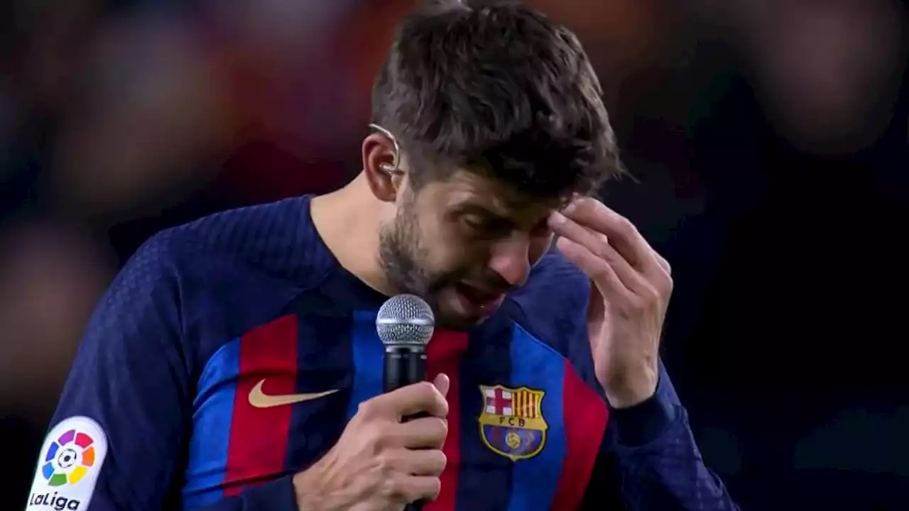 La emotiva despedida de Gerard Piqué en su último duelo con Barcelona ...
