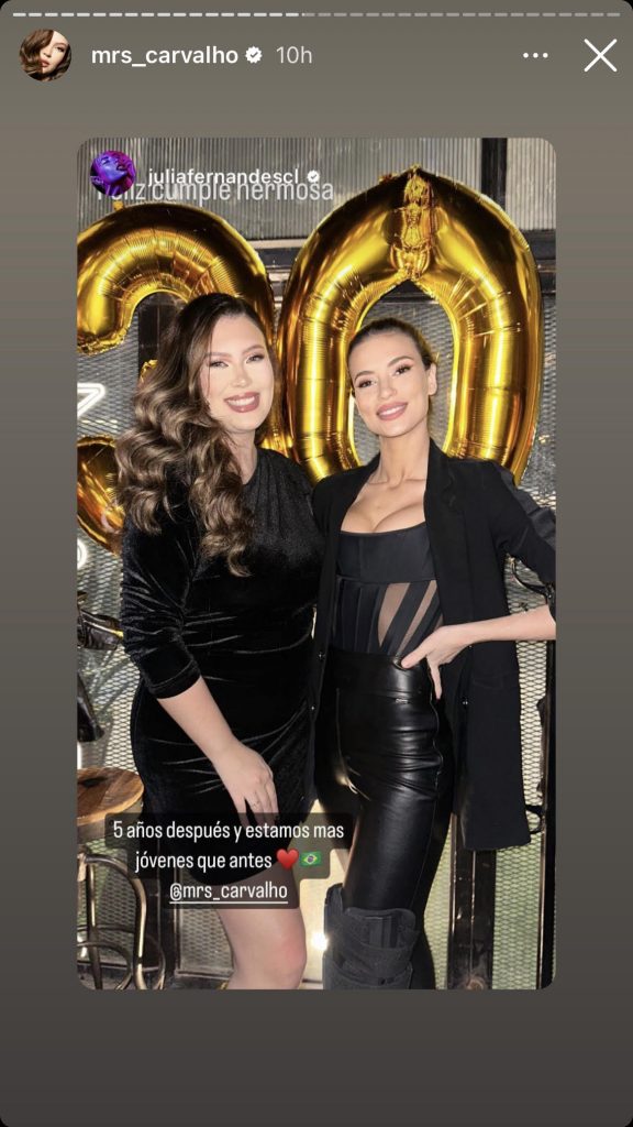 Michelle Carvalho cumplió 30 años y compartió su celebración con sus ...