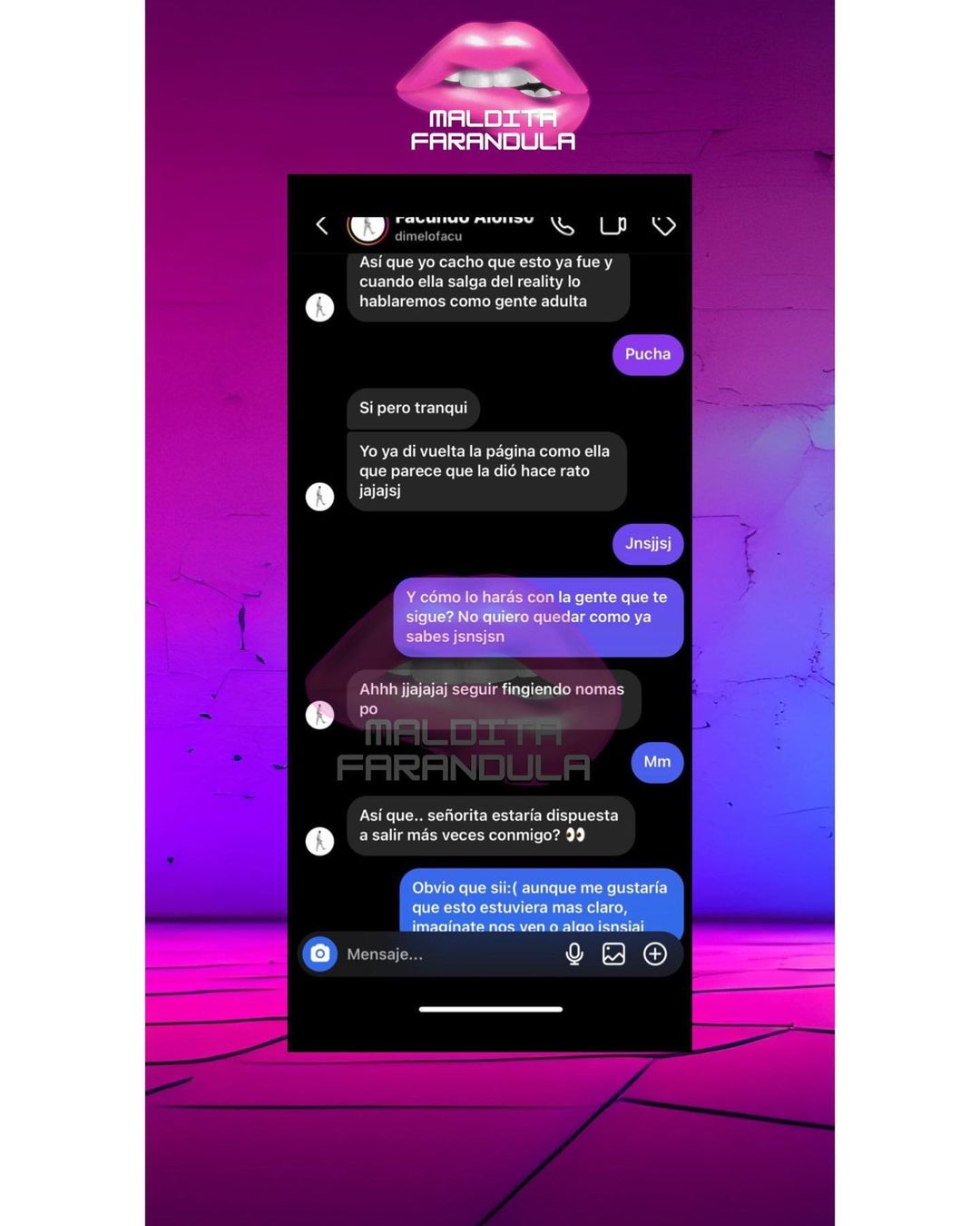 "Yo cacho que esto ya fue...": Filtran confesión de pololo de Skarleth ...