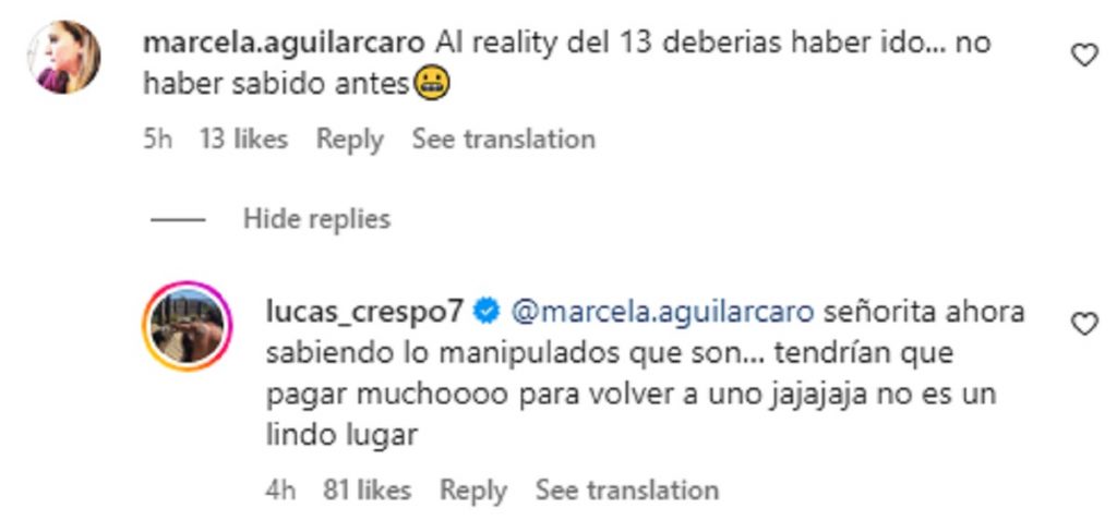 Lucas Crespo asegura que todo está "pauteado" en Gran Hermano Chile ...
