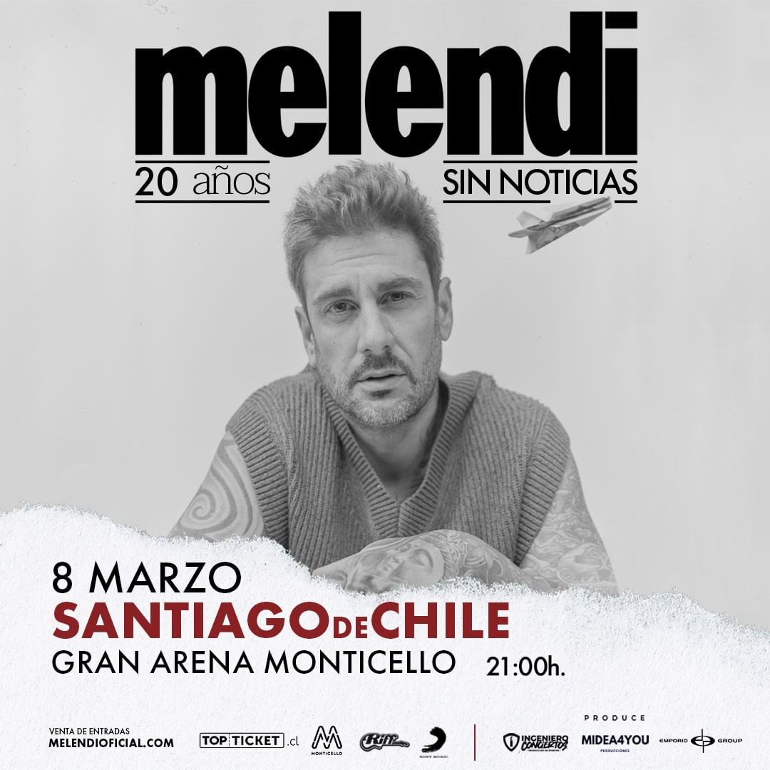 Melendi confirmó segundo concierto en Chile: este es el lugar y venta ...