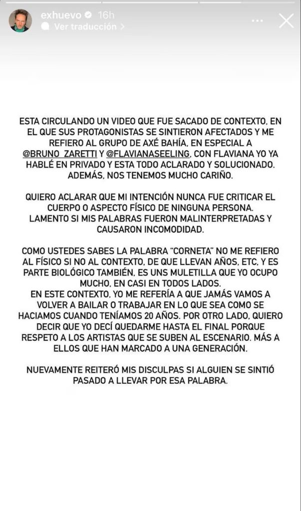 "Fue sacado de contexto": Daniel Fuenzalida se disculpó por comentario ...