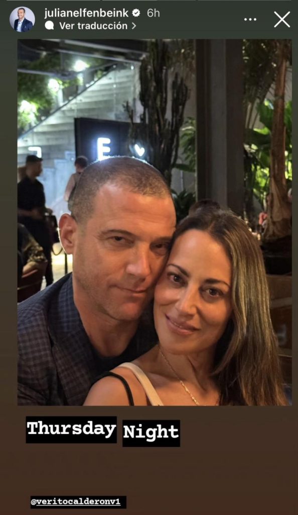 Julián Elfenbein y Verónica Calderón gritan su amor a los cuatro ...