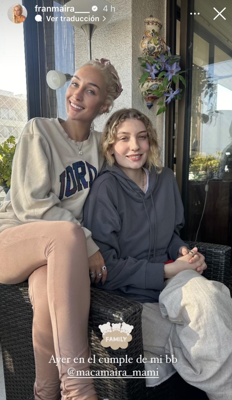 ¡Son iguales! Fran Maira dedicó tierno saludo de cumpleaños a su ...