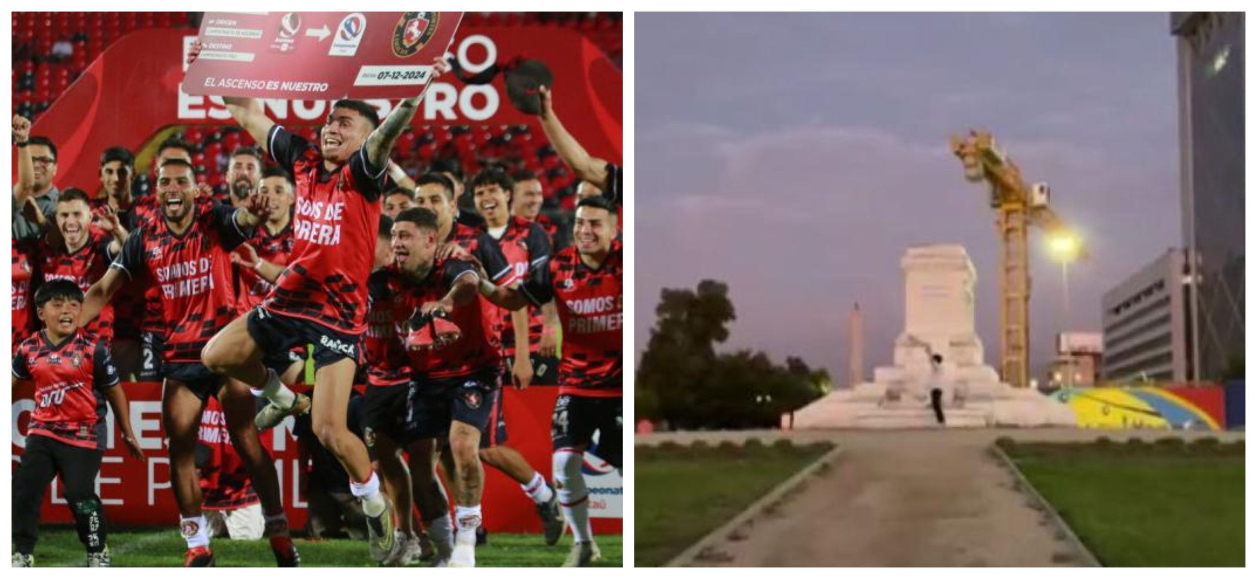 Video: Fiel hincha de Deportes Limache llegó solo a celebrar a Plaza ...