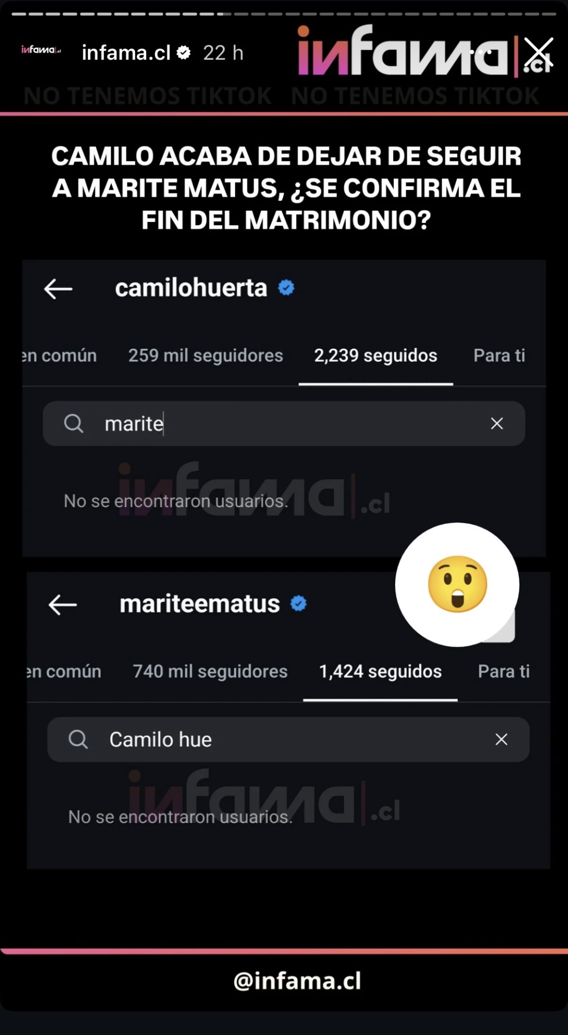 Camilo Huerta sorprende con decisión sobre Marité Matus y sus redes ...
