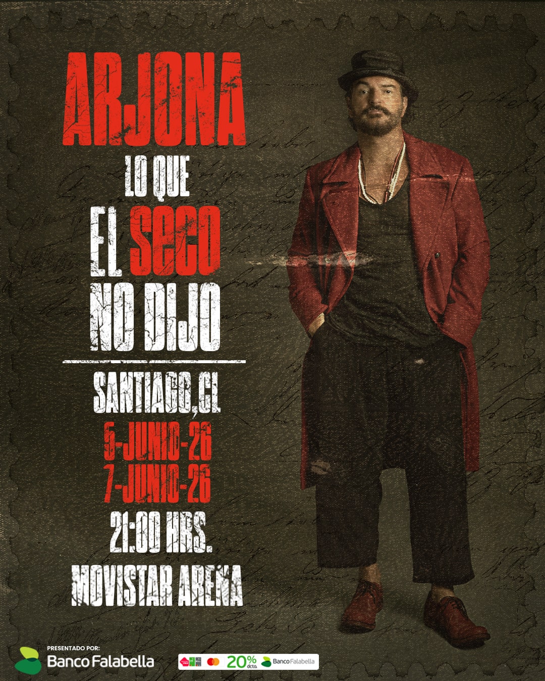 Ricardo Arjona anuncia su regreso a Chile en 2026: revisa fechas y ...