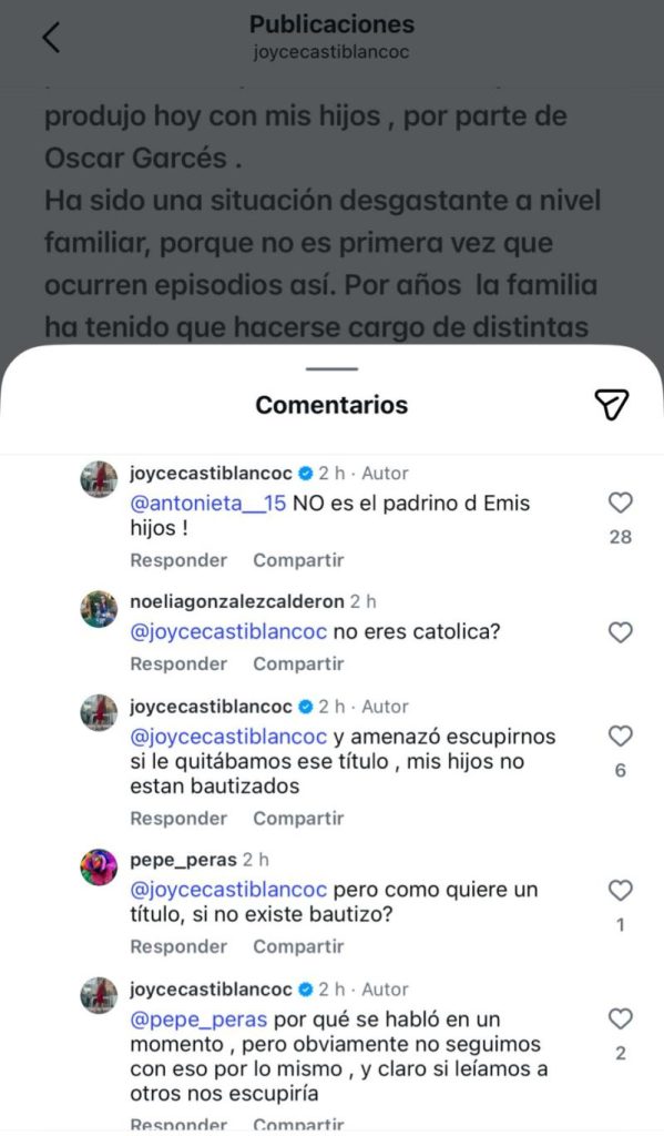 ¡Sigue la polémica! Joyce Castiblanco lanza nueva acusación contra ...