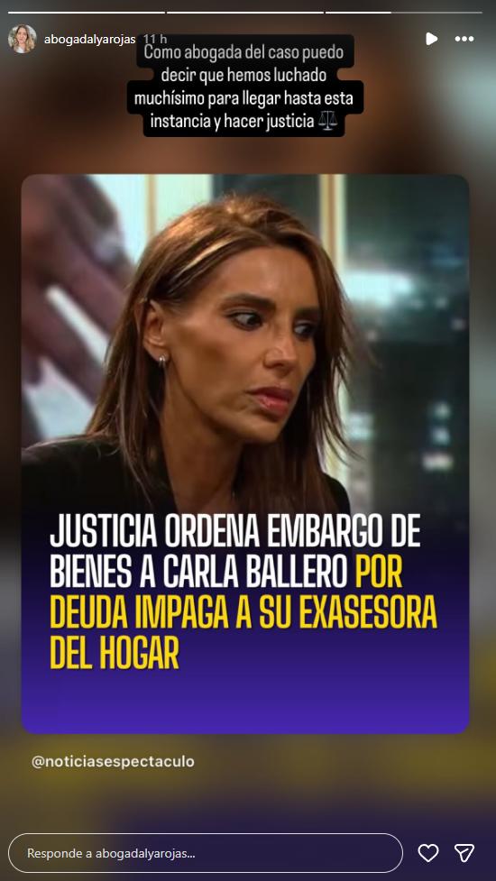 Carla Ballero enfrenta orden de embargo por millonaria deuda con ex ...