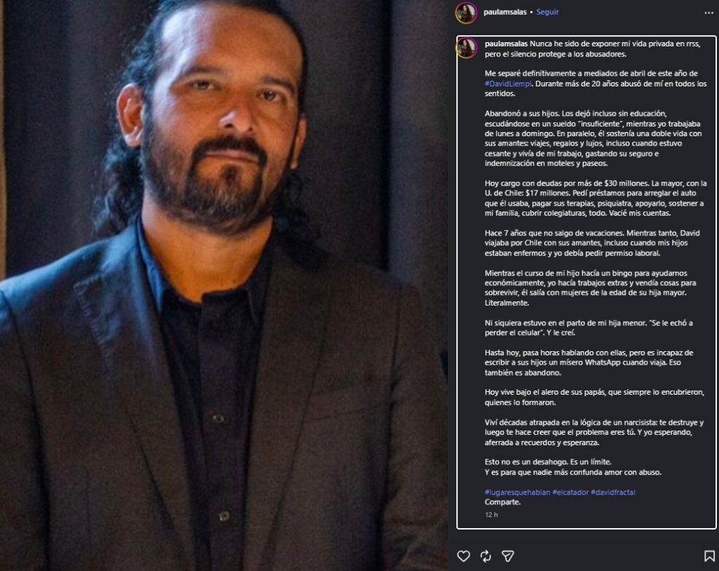 "Salía con mujeres de la edad de su hija mayor": expareja destapa grave ...